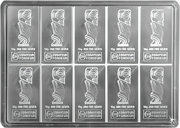 10 x 10 g silver CombiCoin coin tablet – US Marc Gebauer