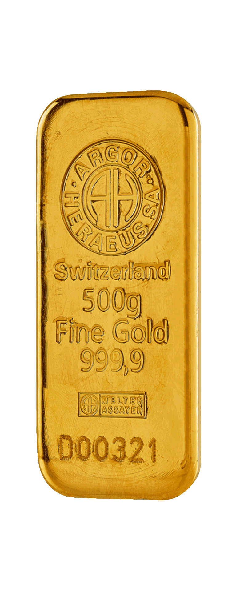 500g gold bar Heraeus – US Marc Gebauer